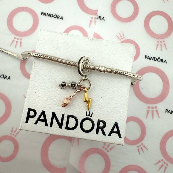 Pandora | Jewelry | Pandora Harry Potter Glasses Nimbus 200 Lightning ...